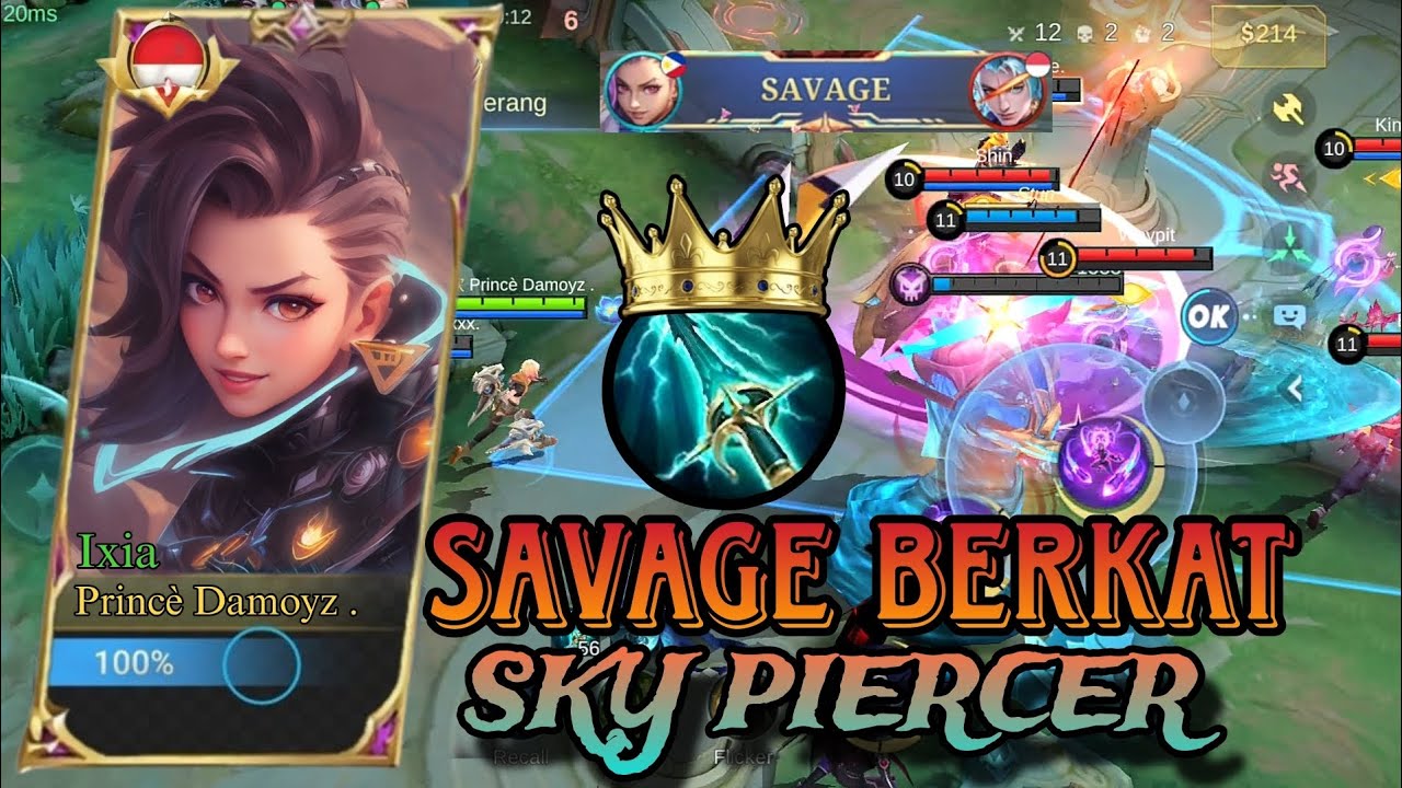 GAMEPLAY IXIA! GA AKAN SAVAGE KALO GA PAKE SKY PIERCER!!! | Mobile Legend Bang-Bang - YouTube