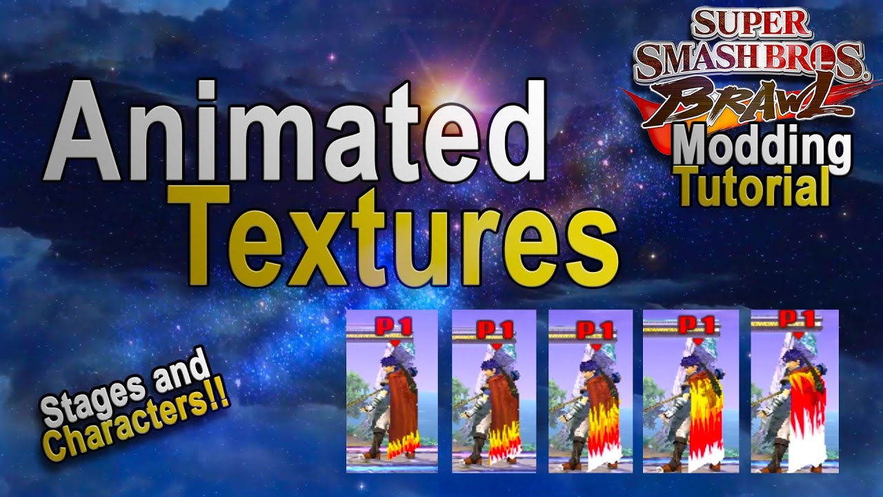 Brawl Modding Tutorial - Animated Textures For Characters And Stages ...
