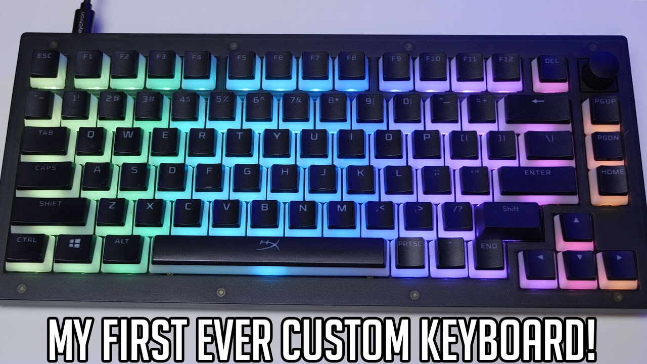 I Built my first ever custom keyboard! - Keychron V1 - YouTube