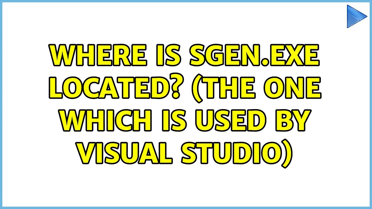 Where is sgen.exe located? (The one which is used by Visual Studio ...