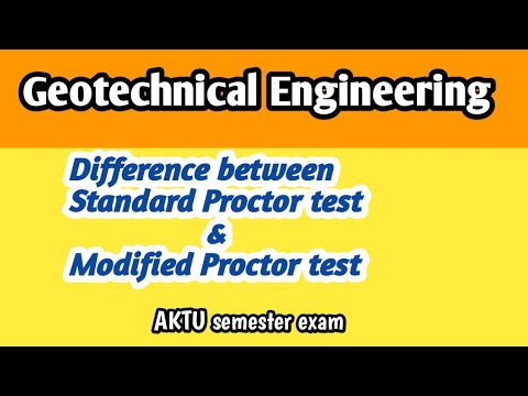 Difference between Standard Proctor test and Modified Proctor test ...
