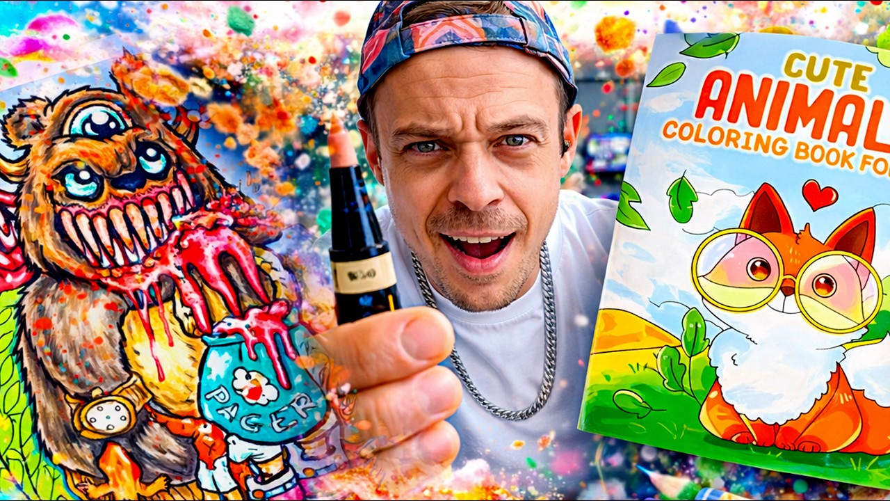 Coloring Book Horror edit #2 Pager One - YouTube