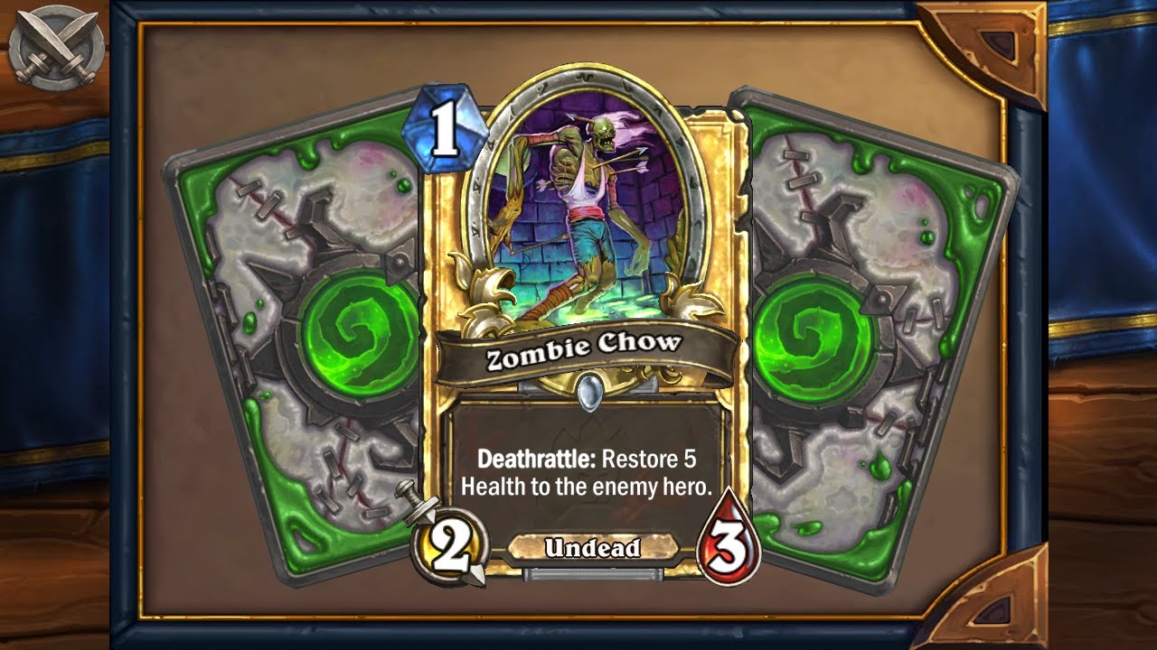 Hearthstone - Card Sounds | Curse of Naxxramas - Zombie Chow - YouTube