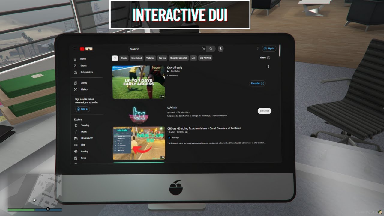 [FiveM] SendDuiKeyDown/SendDuiKeyUp Showcase - YouTube