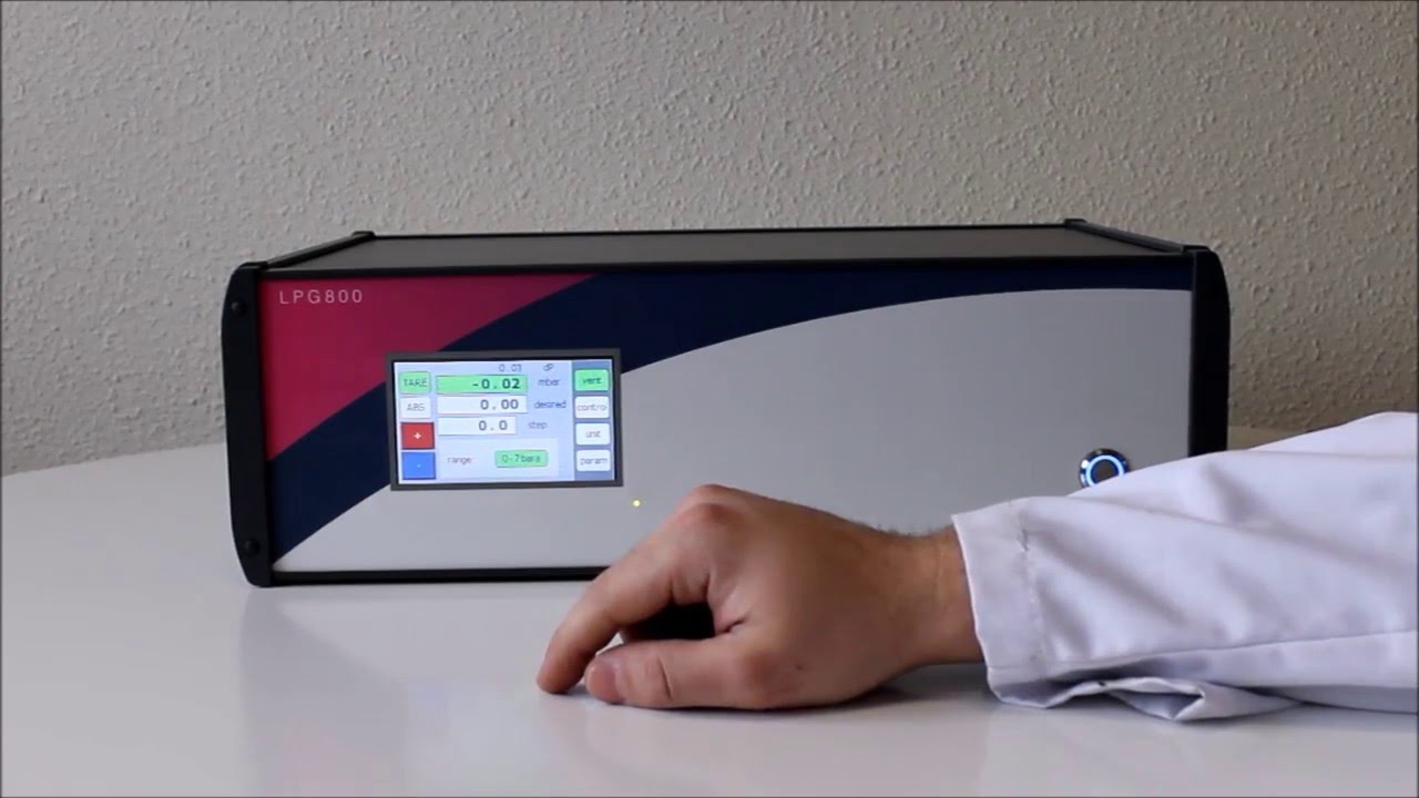 LPG 800 Precision pressure controller - YouTube