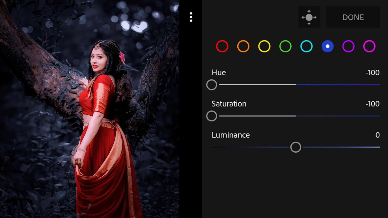 Blue grey effect Lightroom mobile photo editing || blue tone Lightroom ...