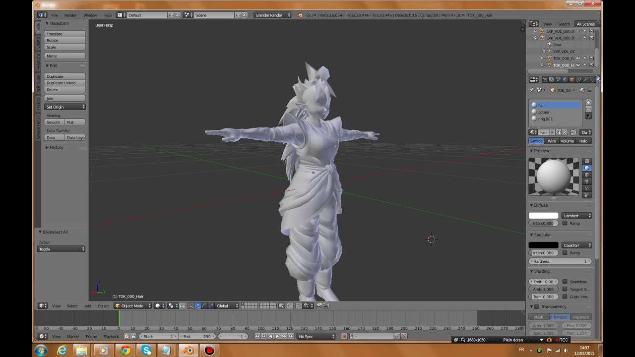 Tuto FR UV Mapping Blender Dragon Ball Xenoverse - YouTube