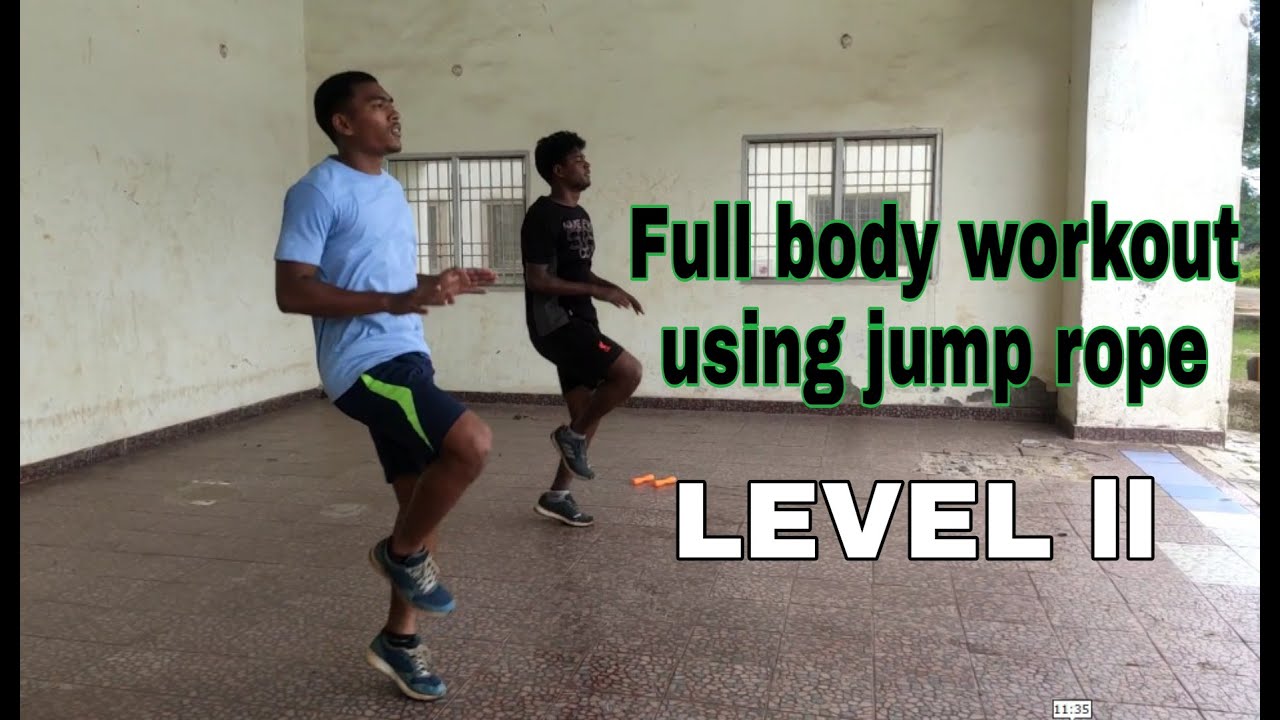 Full Body circuit workout using jump rope ( Intermediate level) - YouTube