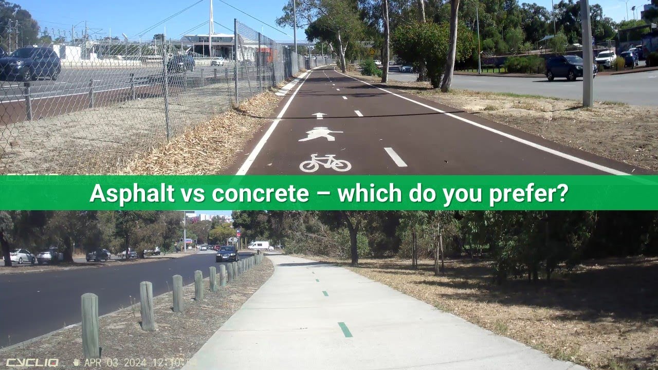 Asphalt vs concrete - what do you prefer for building shared paths and ...