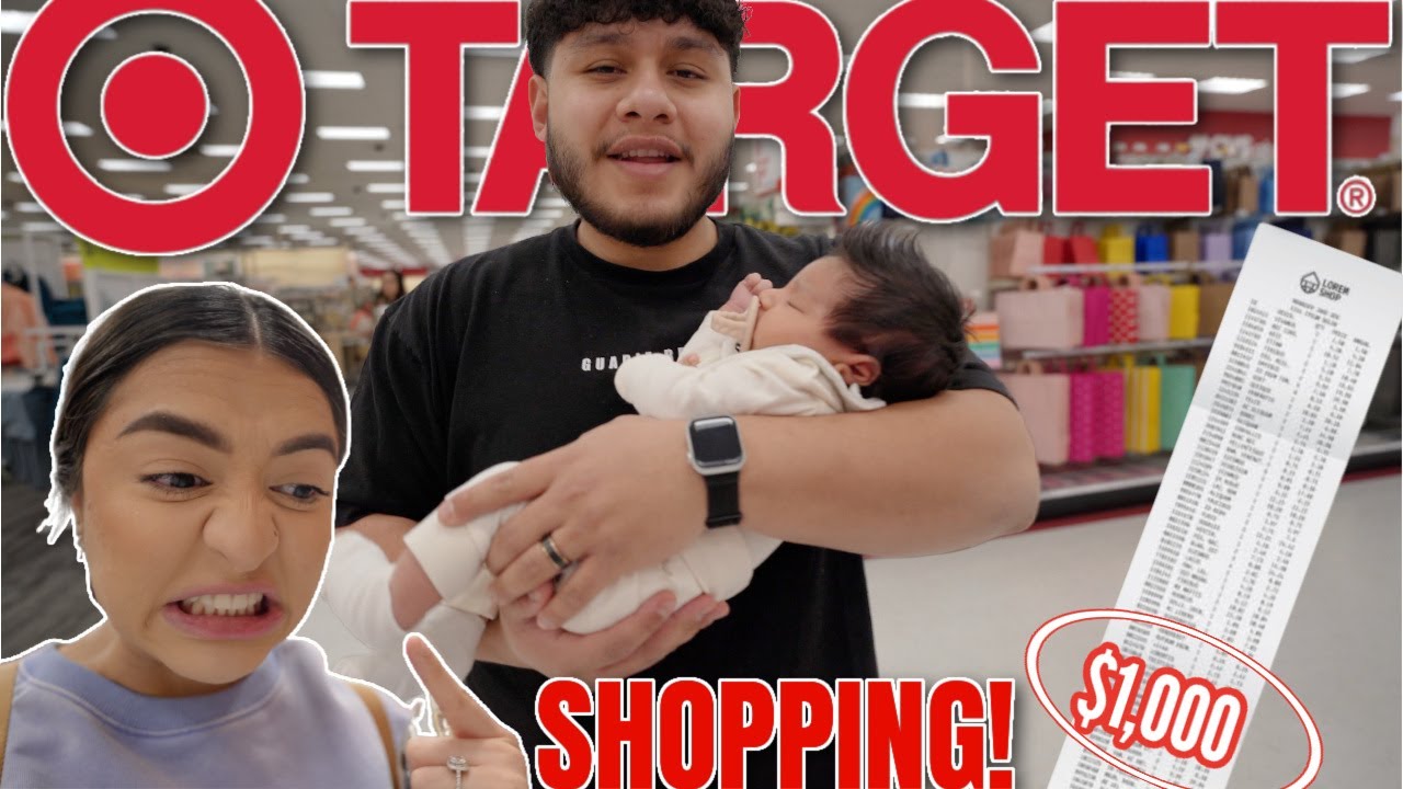 FIRST TIME SHOPPING AT TARGET WITH OUR BABY!! *STRESSFUL* - YouTube