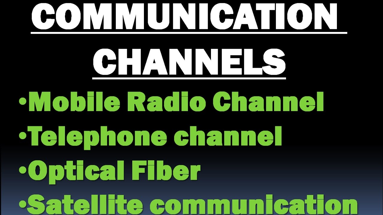 Communication Channels - Channels of Communication - Communication ...
