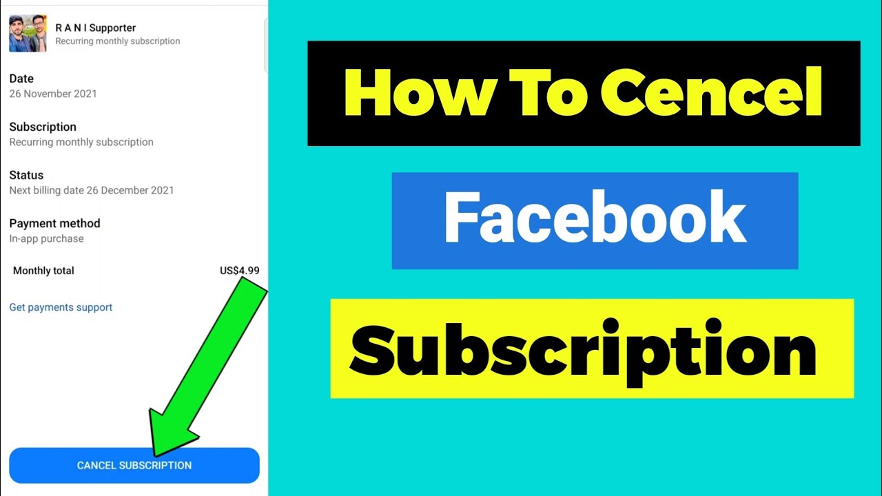 How To Cencel Facebook Page Subscription || How To Cencel Fan ...