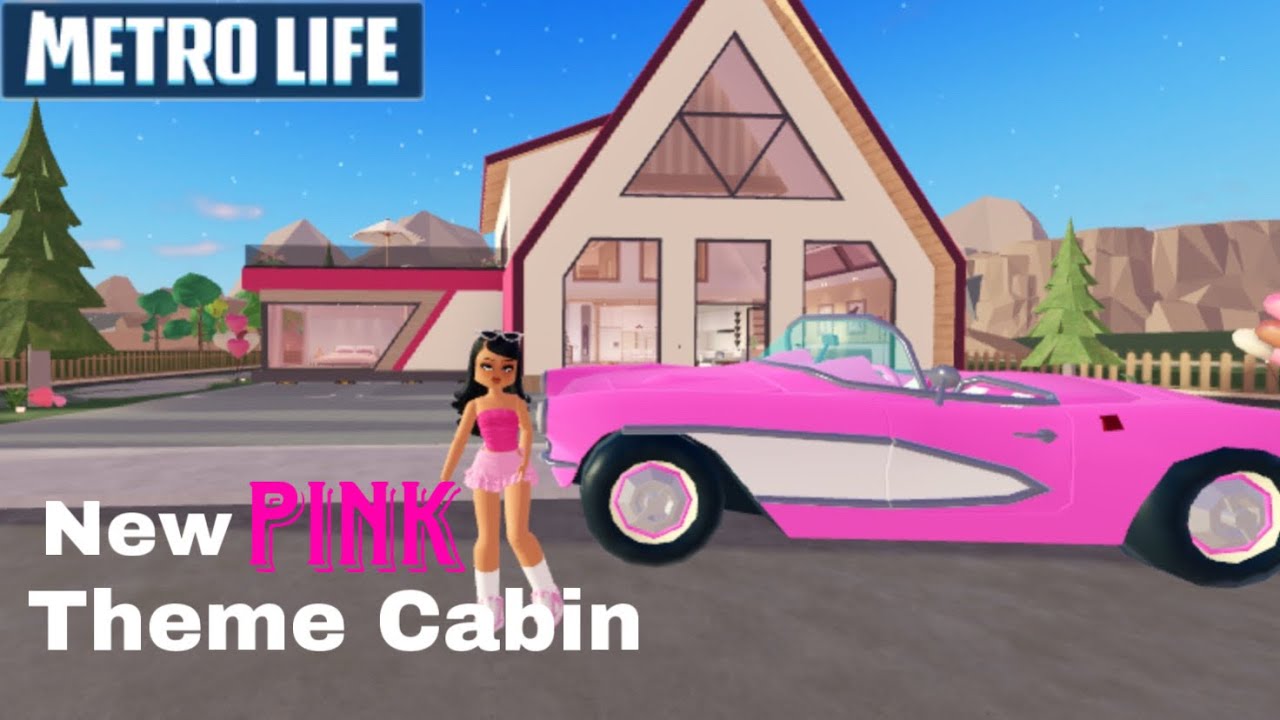 Metro Life City New Pink Theme Cabin House - YouTube