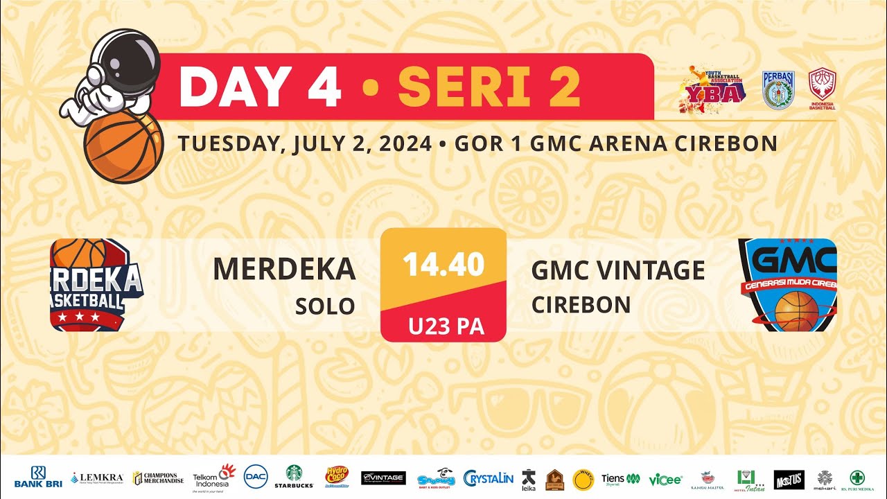 YBA TOURNAMENT SUMMER 2024 MERDEKA SOLO VS GMC CIREBON U23 PA - YouTube