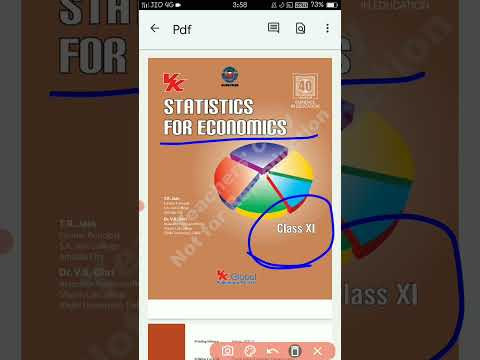 PDF of statistics for economics book class 11th VK Ohri & TR jain - YouTube