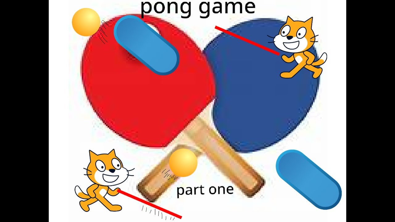 Pong game (Tutorial 2) . Easy level on Scratch - YouTube