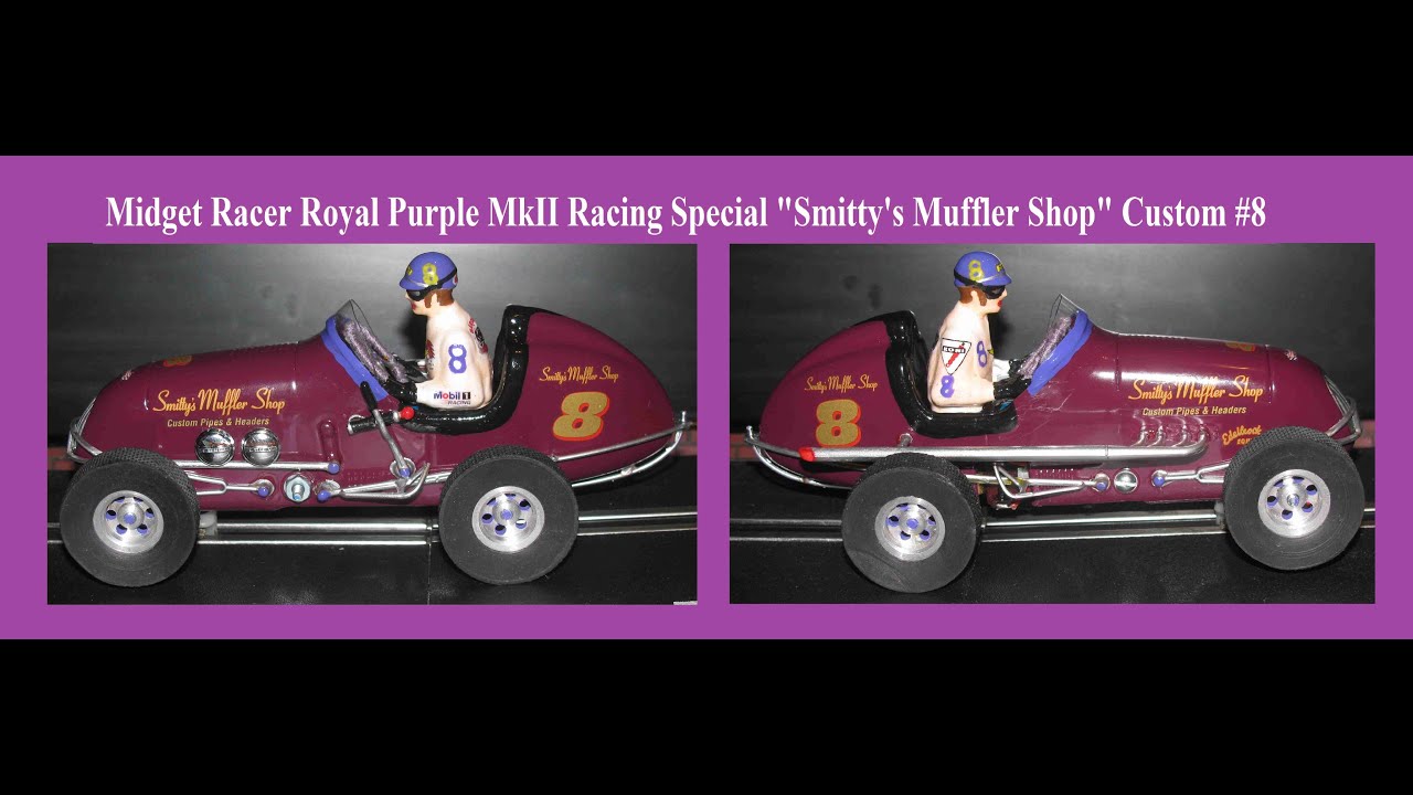 Midget Racer Royal Purple MkII Racing Special on Test Track - YouTube