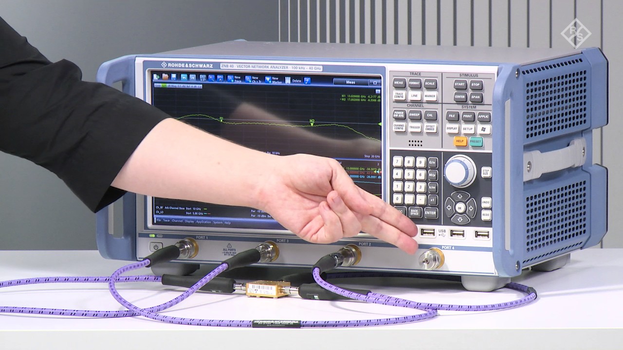 R&S®ZNB40 offers wide frequency range up to 40 GHz, 4 ports and 2nd internal signal generator ...