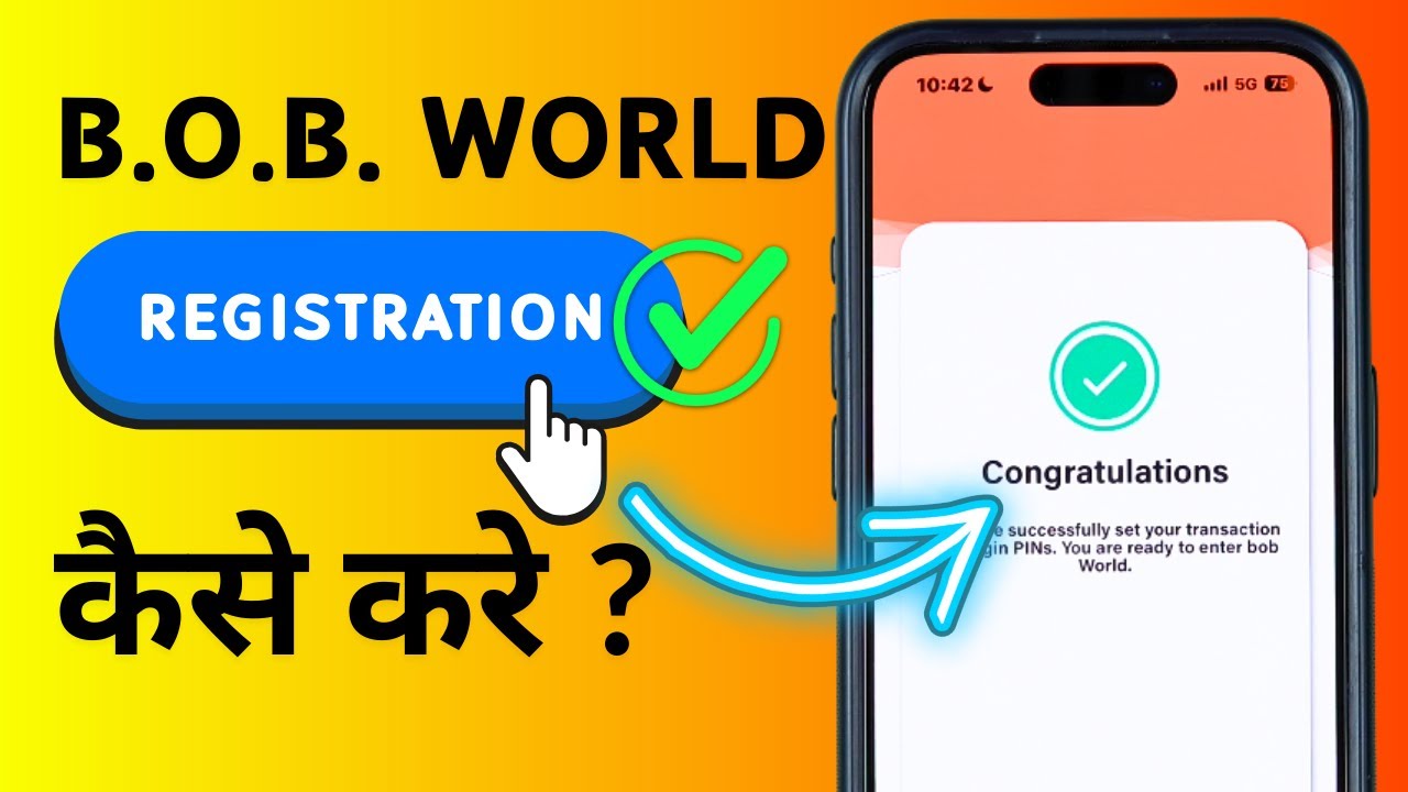 BOB World App में Regiseration कैसे करे? ? BOB World App Registeration ...
