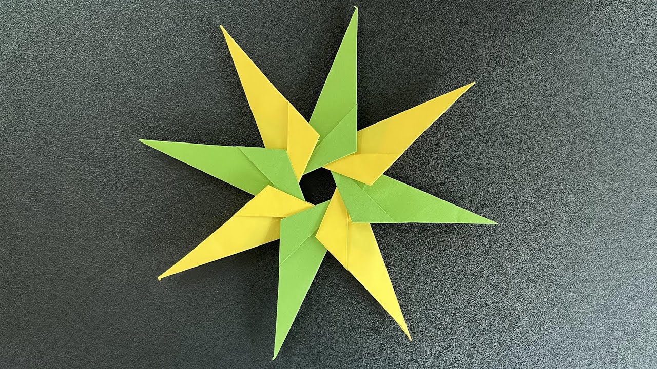 Origami 8 Point Ninja Star | Shuriken - YouTube