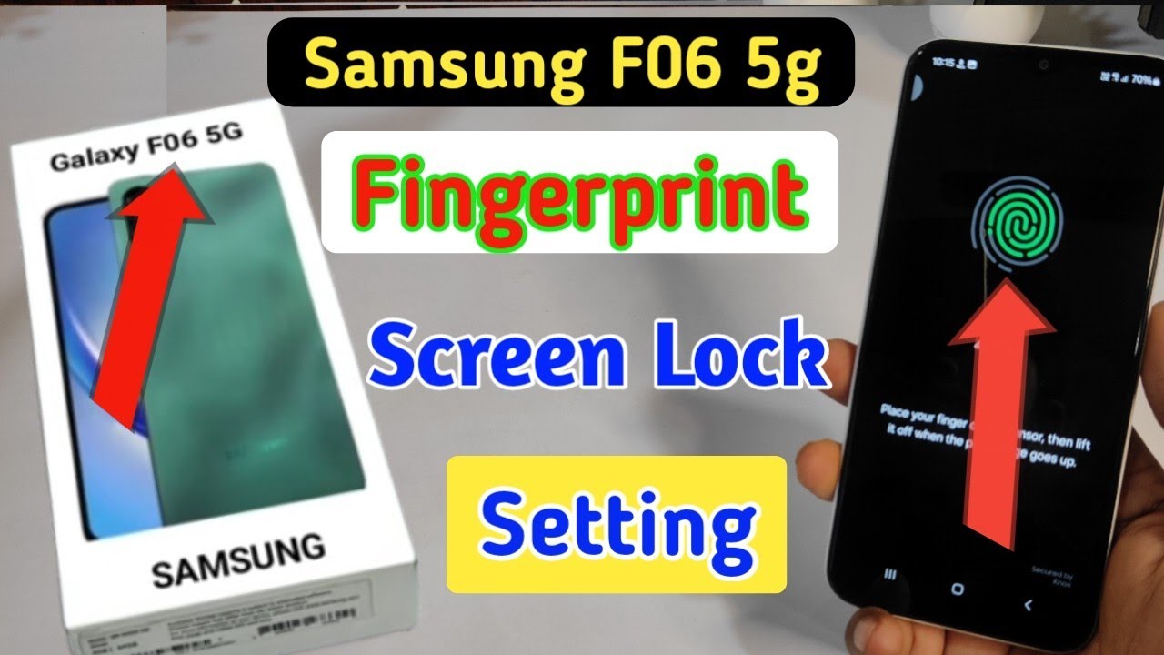 Samsung f06 5g fingerprint screen lock | fingerprint lock setting in ...