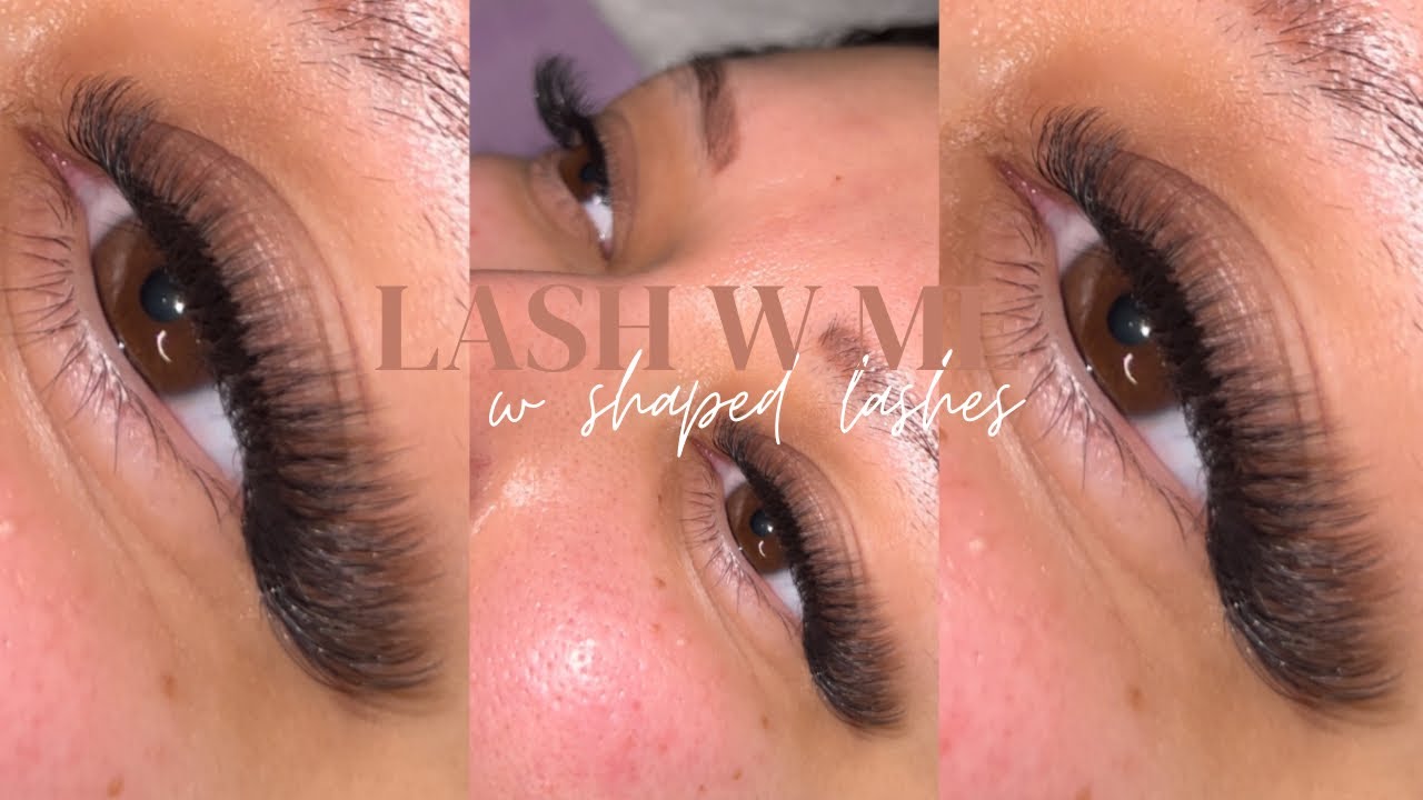 Lash W Me W Shaped Eyelash Extensions | Natural & Fluffy Lashes - YouTube
