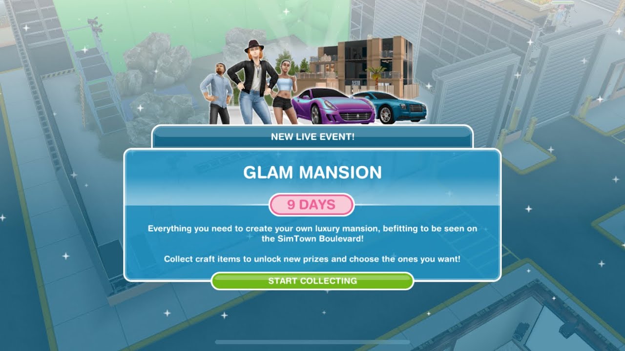 Glam Mansion Live Event Walkthrough - Sims FreePlay - YouTube
