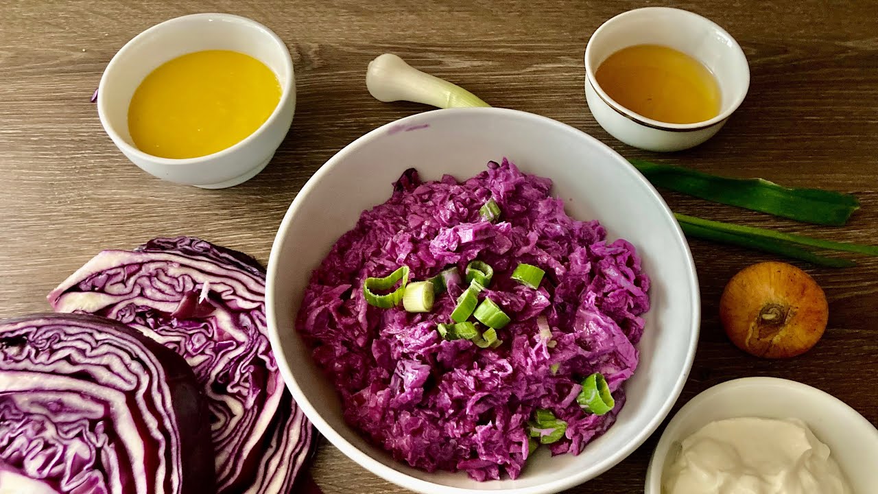 šalát z červenej kapusty | recept na šalát z červenej kapusty | recept ...