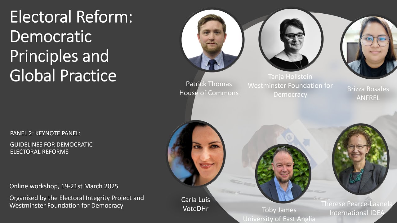 Guidelines for democratic electoral reforms - YouTube