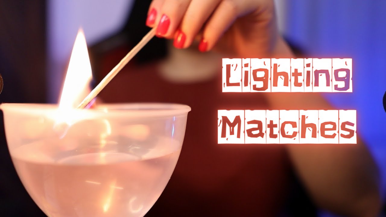 ASMR Lighting Matches 🔥💦 - No Talking - YouTube