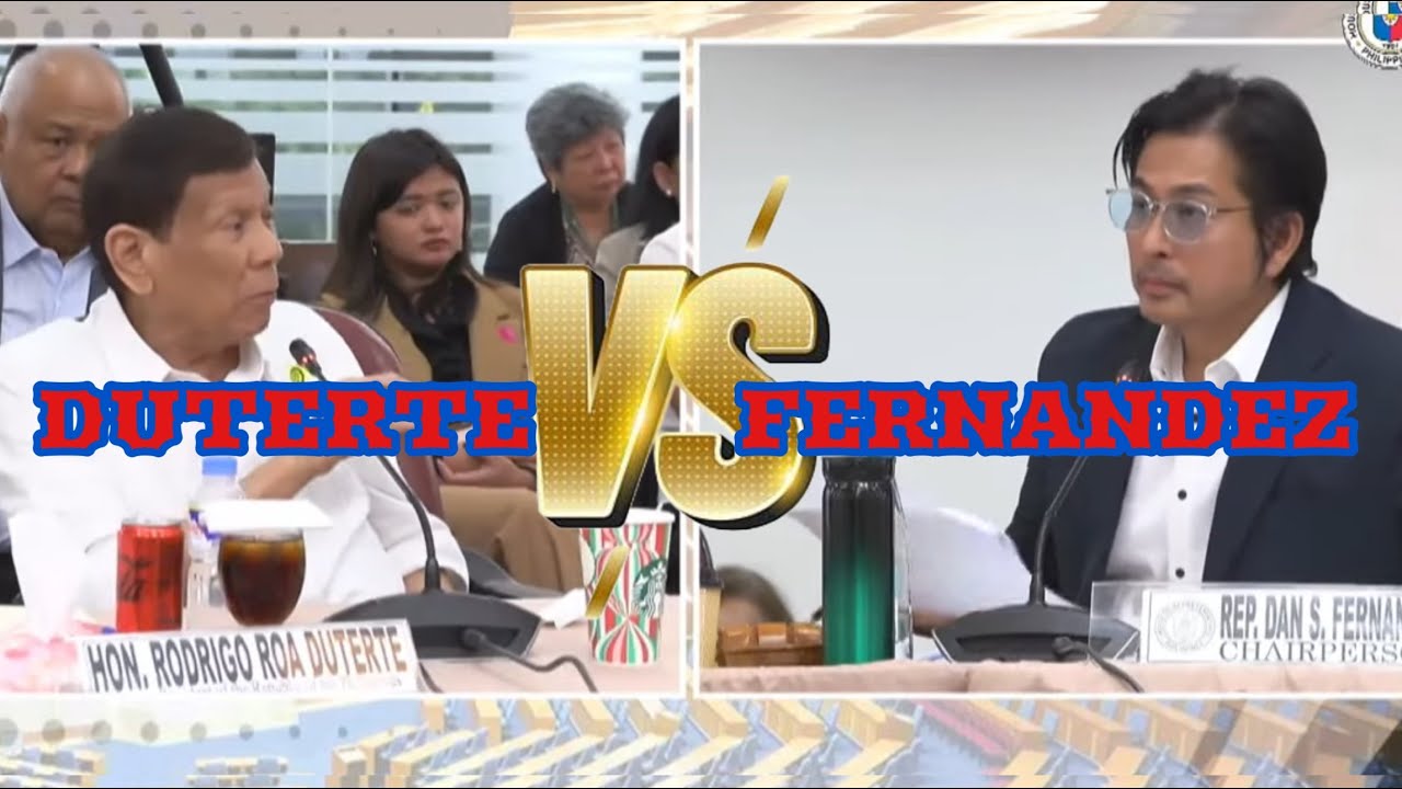DUTERTE VS DAN FERNANDEZ EJK HEARING WAR ON DRUGS . UMINIT ANG ULO NI ...