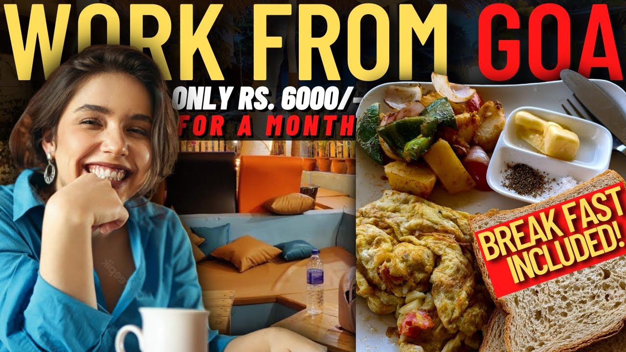 GOA CHEAP STAY FOR WORK | RS. 6000 A MONTH | WORKATION | GOA WORK FROM ...