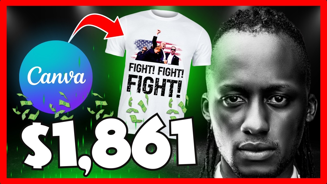 How to Design a Best Selling T-Shirt on Canva | Canva T-shirt Design ...