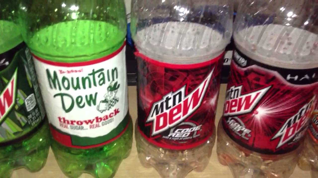 Mountain Dew bottle collection - YouTube
