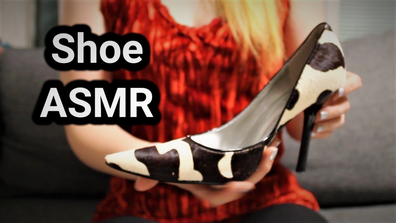ASMR - Shoe scratching and tapping, leather sounds (No talking) - YouTube