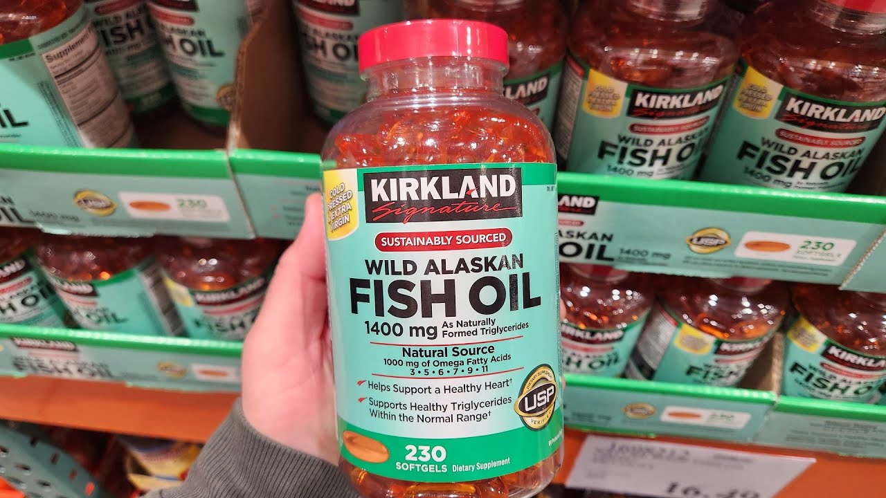 Costco Kirkland Signature Wild Alaskan Fish Oil 1400 mg. 230 Soft Gels ...