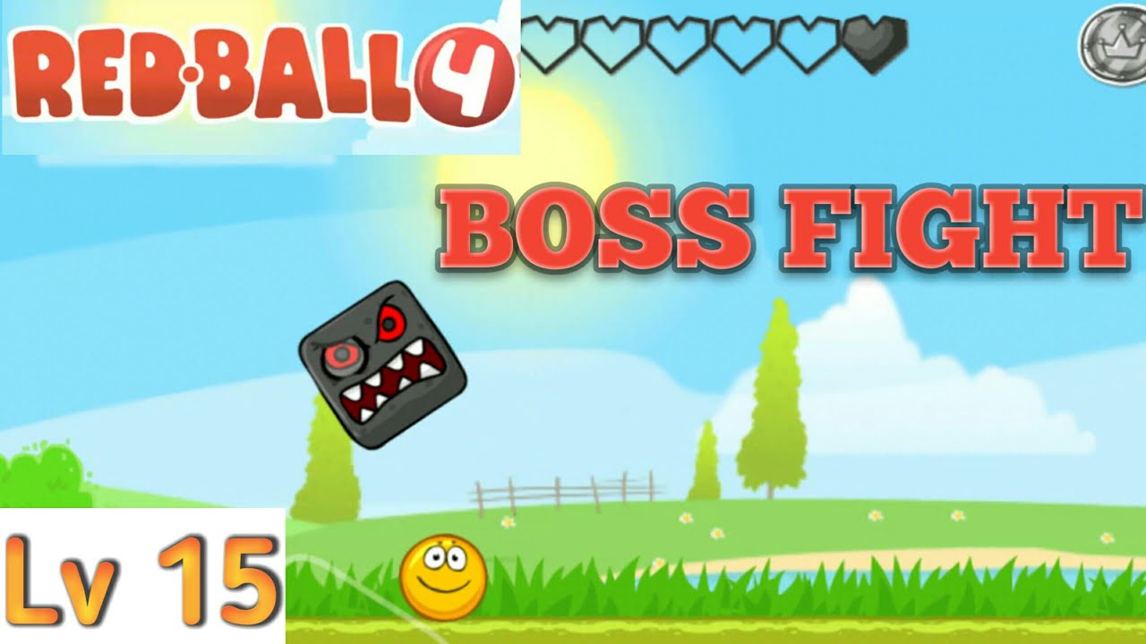 Red Ball 4 - level 15 Boss fight | Walkthrough with yellow ball - YouTube