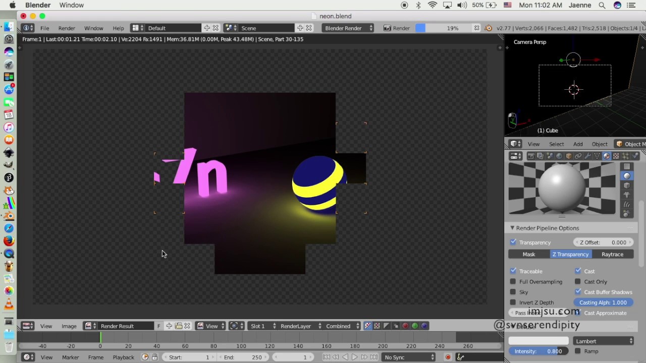 Blender 3D Light It Up with Neon Effect Inside a Room Pt 2 - YouTube