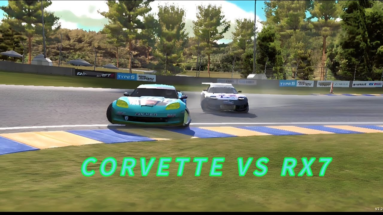 CORVETTE DO MATT FIELD VS RX7 DO MAD MIKE TORQUE DRIFT - YouTube