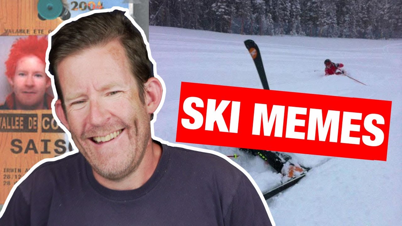 SKIER REACTS TO FUNNY SKI MEMES - YouTube