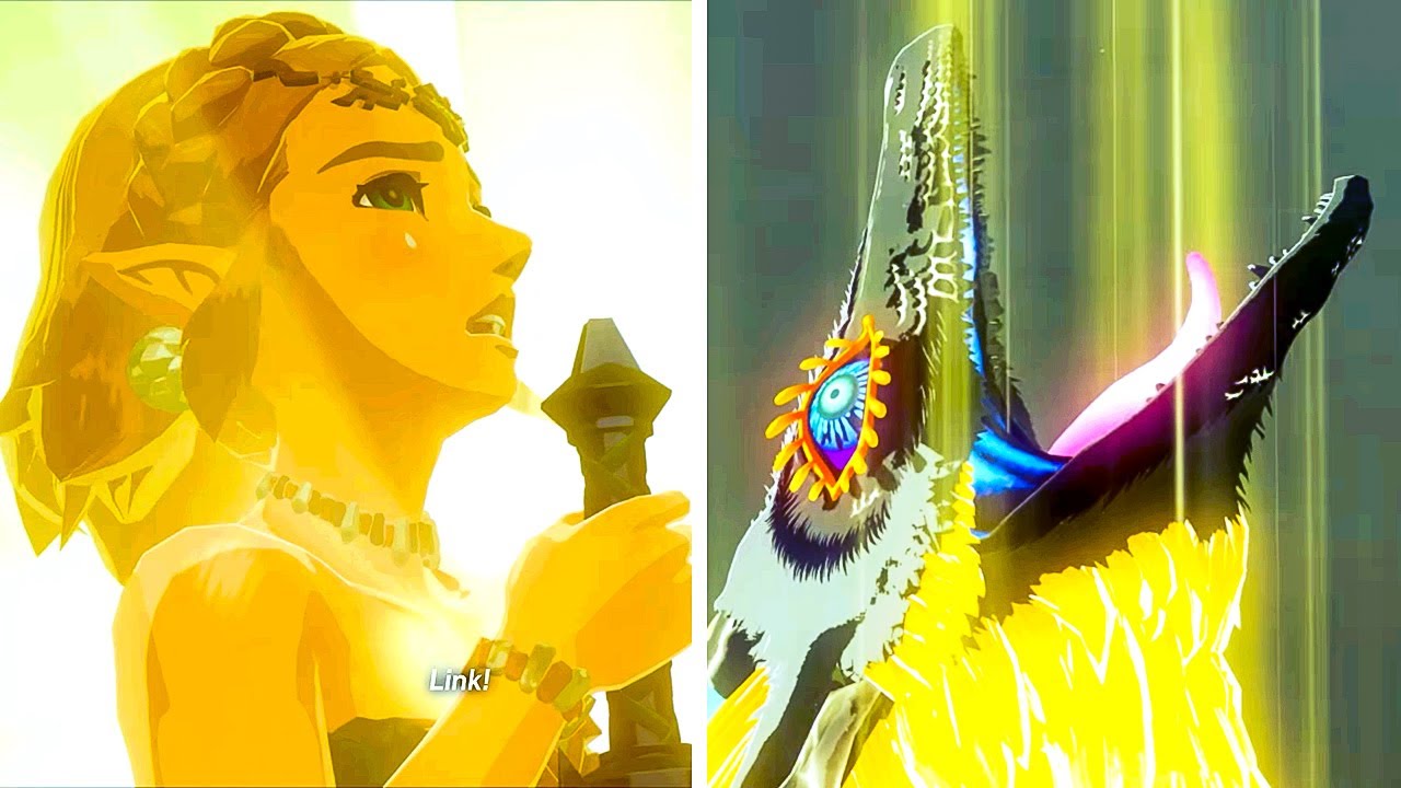 Zelda Transformation Into Dragon To Restore Master Sword - Zelda Tears ...