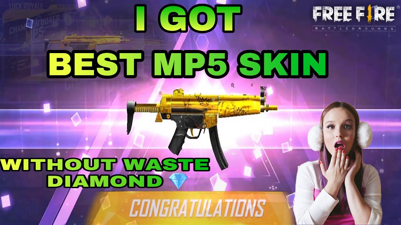 NEW WEAPON ROYALE FREE FIRE | CHAMPION BOXER MP5 SKIN IN FREE FIRE ...