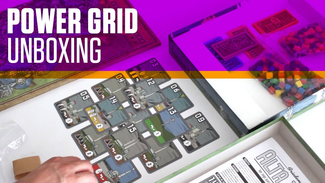 Power Grid Board Game Unboxing Alta Tensão - YouTube