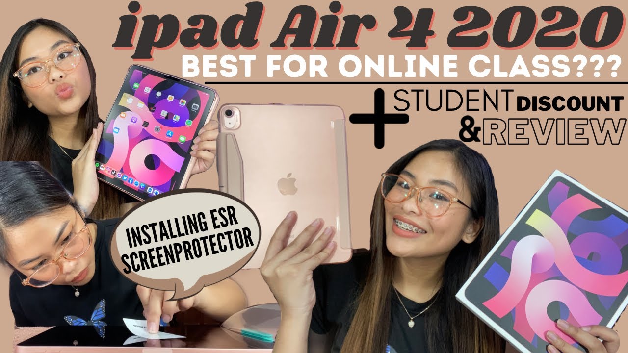 Ipad Air 4 2020 Student Review+ ESR Paper Like ScreenProtector ...