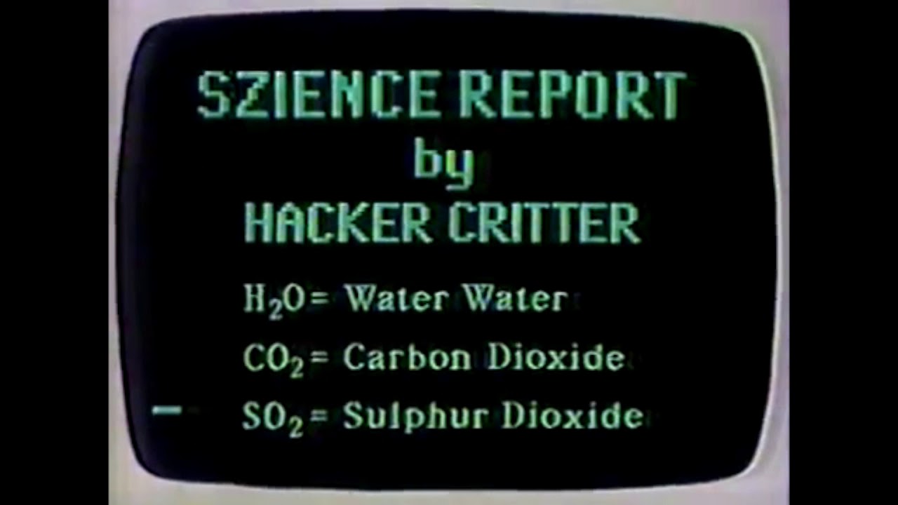 Computer Critter commercial 1986 - YouTube