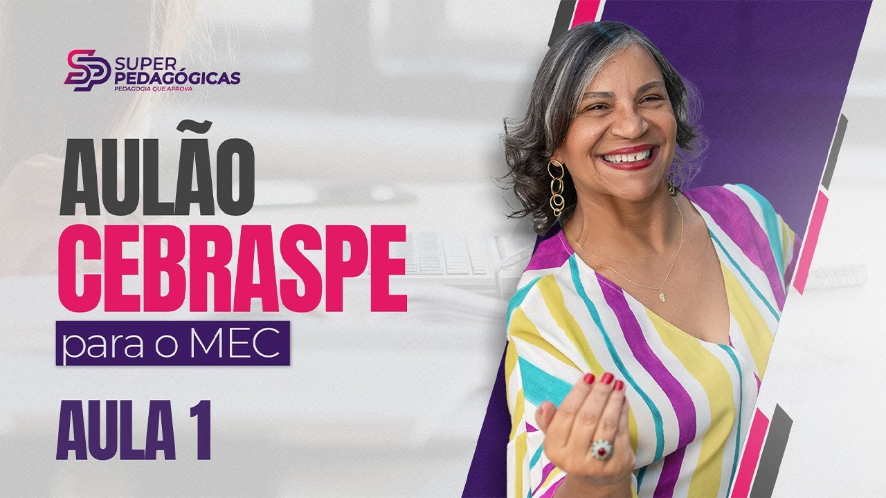 Concurso MEC - Aulão CEBRASPE - Conhecimentos Pedagógicos - YouTube