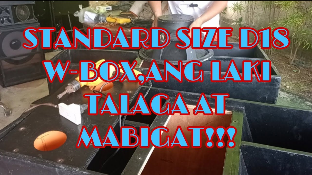 STANDARD SIZE D18 W-BOX - YouTube