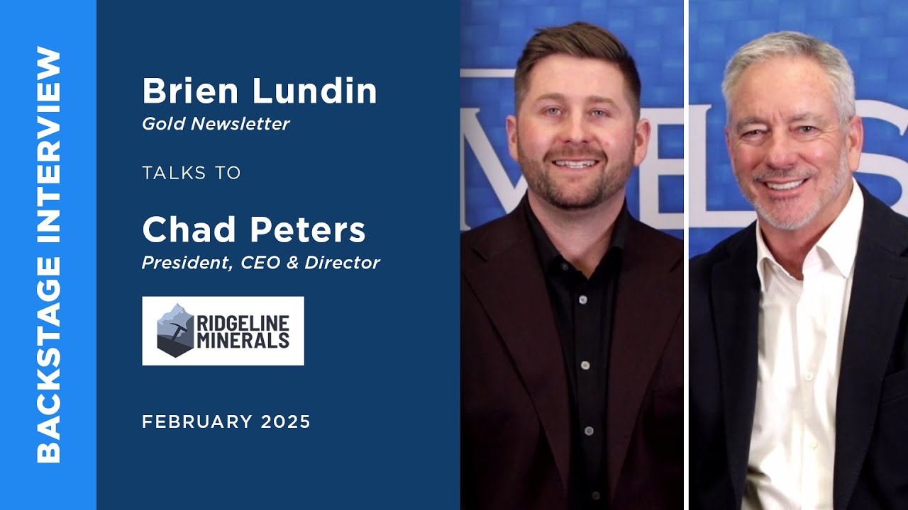 Chad Peters of Ridgeline Minerals Corp. talks to Brien Lundin at Metals ...