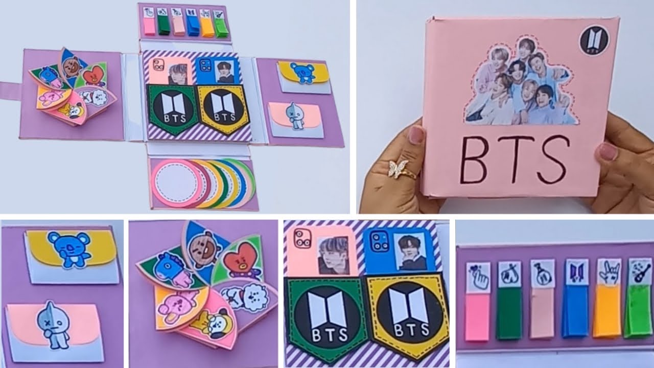 How To Make A BTS Folder Organizer || BTS || DIY BTS Crafts || DIY ...