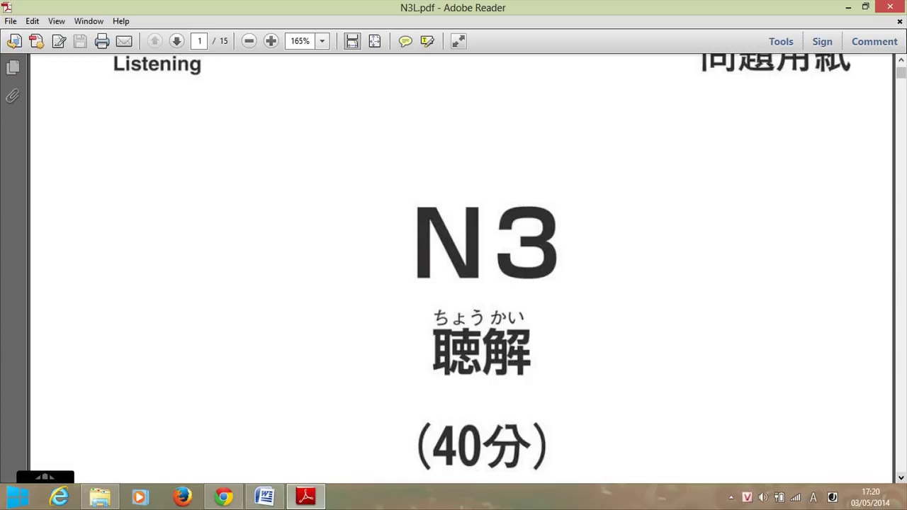 JLPT n3 listening practice with answers - YouTube